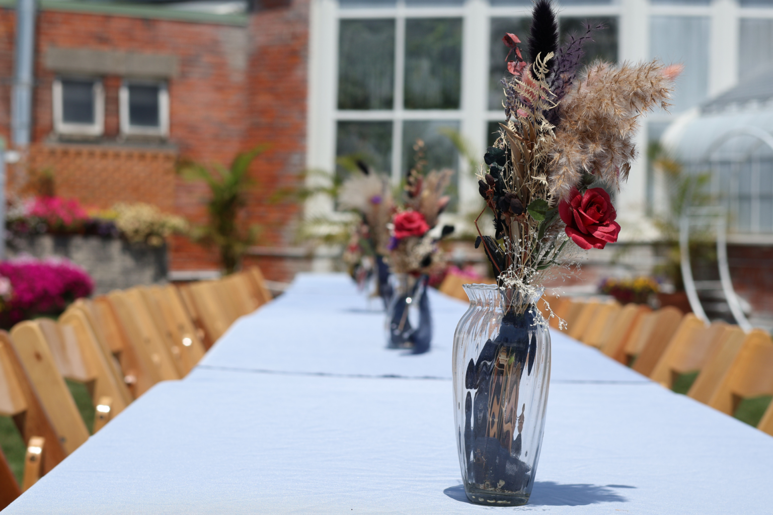 Event and Visitor Courtyard - Buffalo and Erie County Botanical Gardens